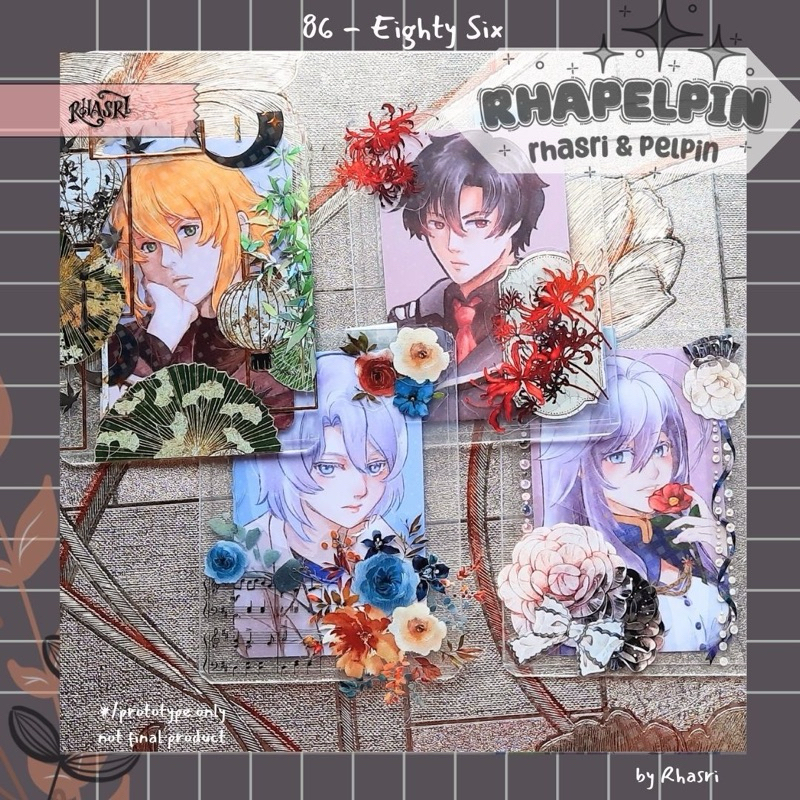 Jual photocard anime 86 eighty six photo card sticker shin undertaker ...