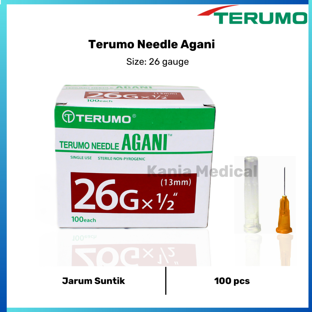 Jual Needle Agani Terumo 26g Box 100pcs Jarum Terumo | Shopee Indonesia