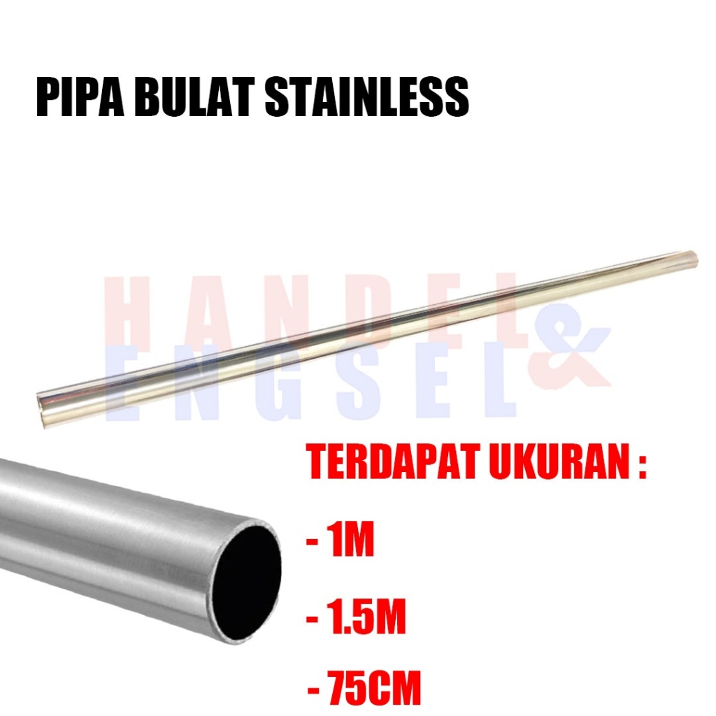 Jual Pipa Stainless Steel Diameter Bulat 25 mm (2.5 cm) / Pipa Bulat ...