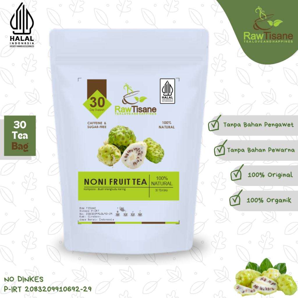 Jual RAW TISANE Noni Fruit Tea : Teh Buah Mengkudu / Teh Celup Buah ...
