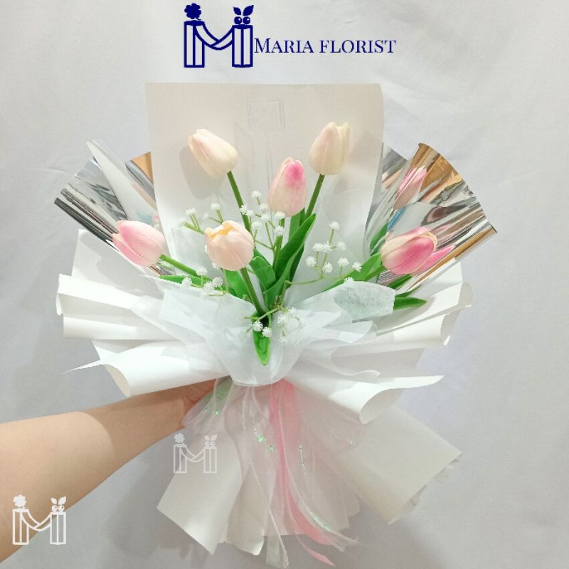 Jual Buket Bunga Premium Artificial Lily - Buket bunga wisuda ...