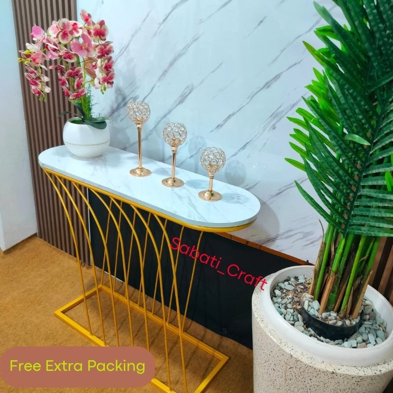 Jual Meja Konsul gold/meja console mewah gold/meja Konsul ruang tamu ...