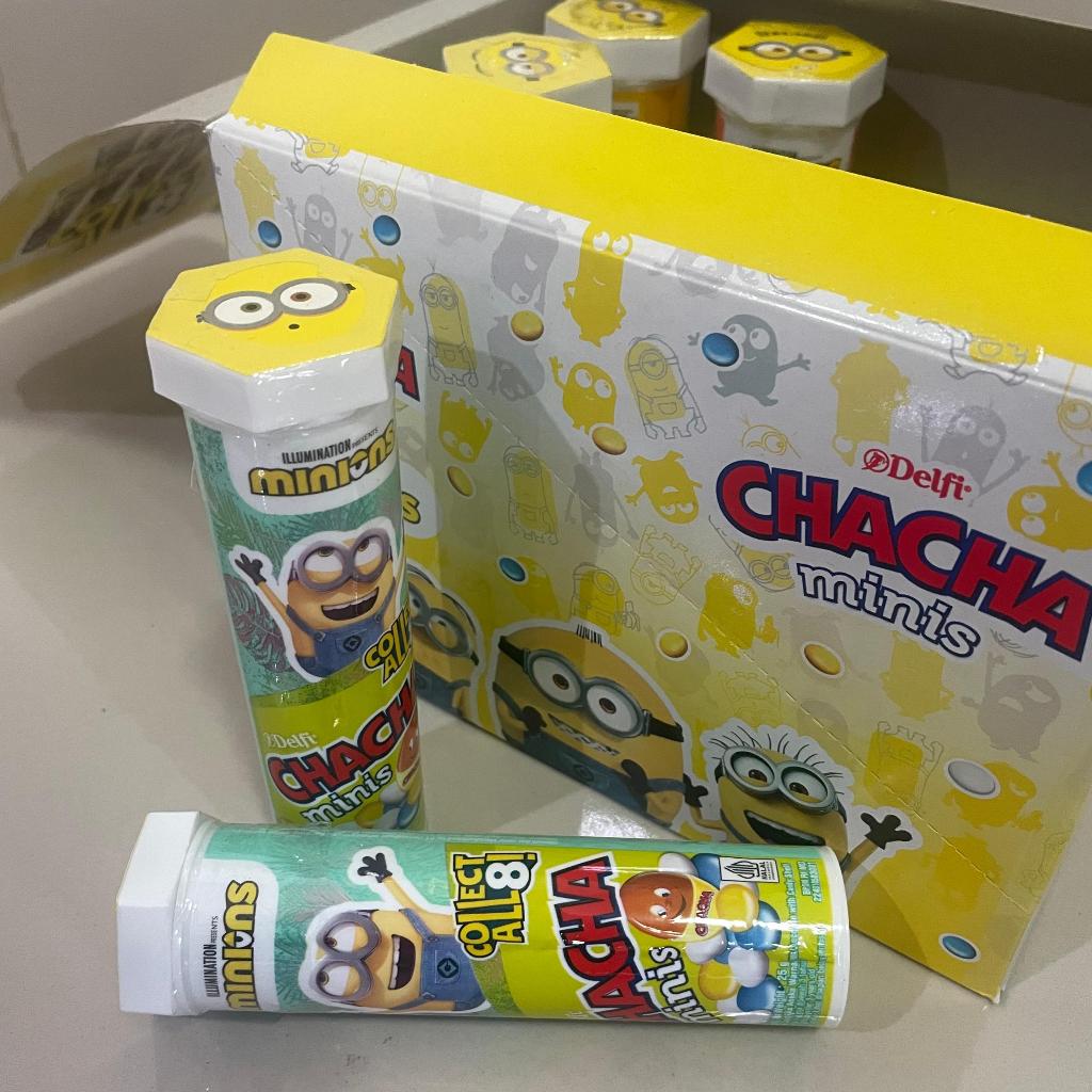 Jual CHA CHA MINIS SPECIAL EDITION CHACHA COKLAT KARAKTER MINI MINION 25GR LIMITED EDITION ...