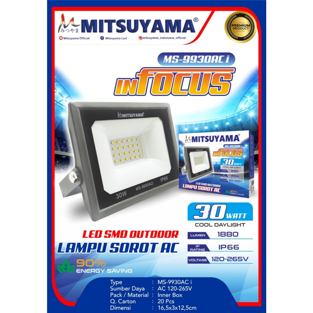Jual Lampu Sorot AC Infocus Mitsuyama 30-200 Watt MS-99xxAC I | Shopee Indonesia