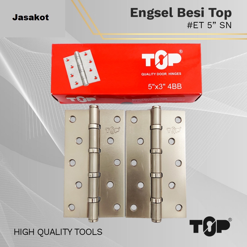 Jual ENGSEL Pintu Besi Door Hinges Zinc Besi TOP 5" SN | Shopee Indonesia
