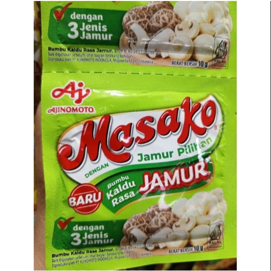 Jual (3 PCS) MASAKO KALDU RASA JAMUR 10 GR | Shopee Indonesia