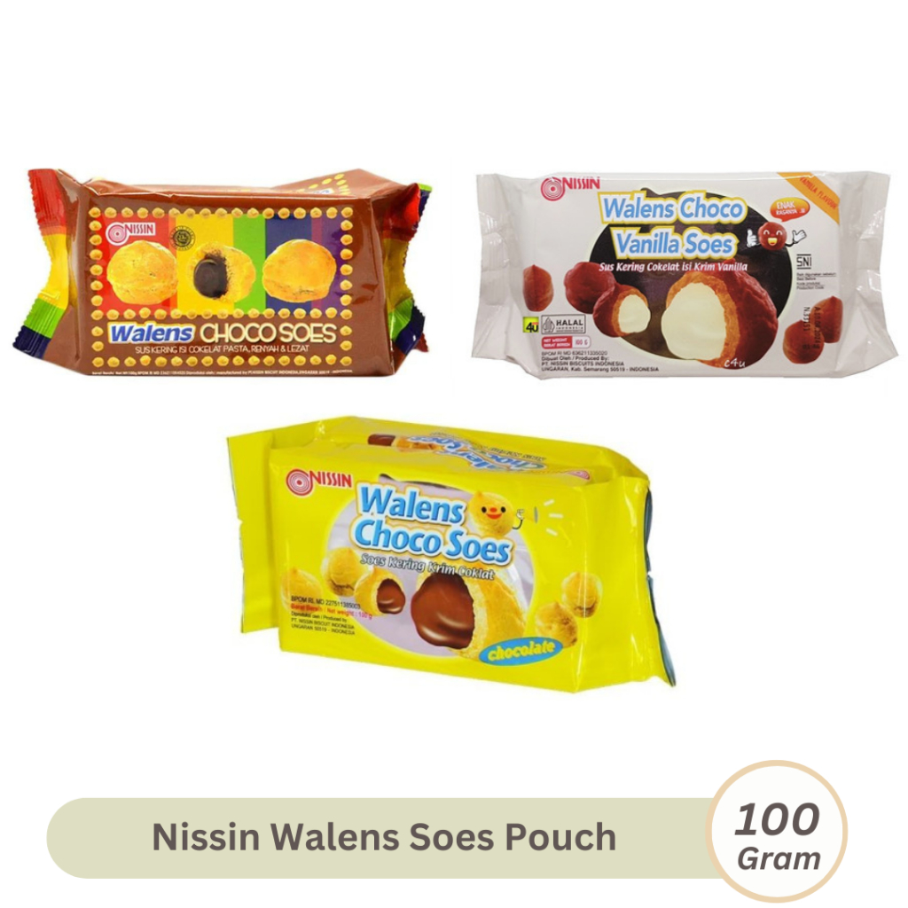 Jual Nissin Walens Choco Soes 100gr Sus Kering Isi Krim Pasta Coklat ...