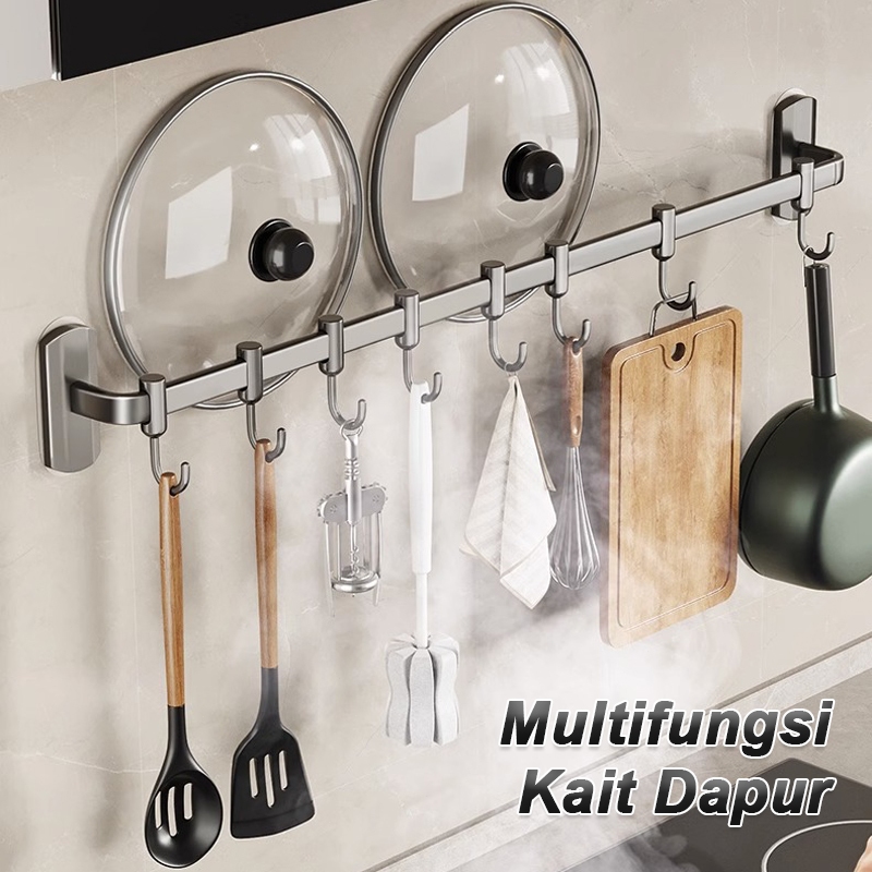 Jual Rak Dapur Gantungan Panci Wajan Pisau Kitchen Bar Rak Gantung 25 ...