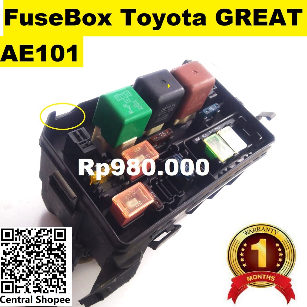 Jual Fuse box skring bok toyota corolla great sekring ae101 gret ...