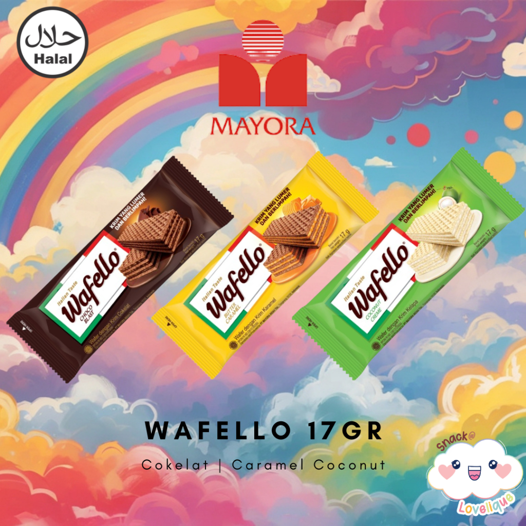 Jual Wafello Wafer Italian Taste 17g All - Variant ( Butter Caramel ...