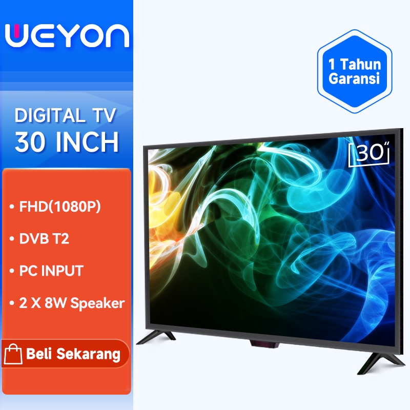 Jual WEYON 30 Inch Digital TV LED TV Digital FHD Ready Televisi ...