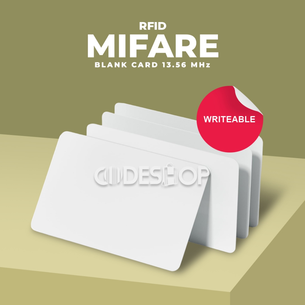 Jual Kartu RFID Mifare Writeable 13.56 MHz PVC ID Blank Card ...