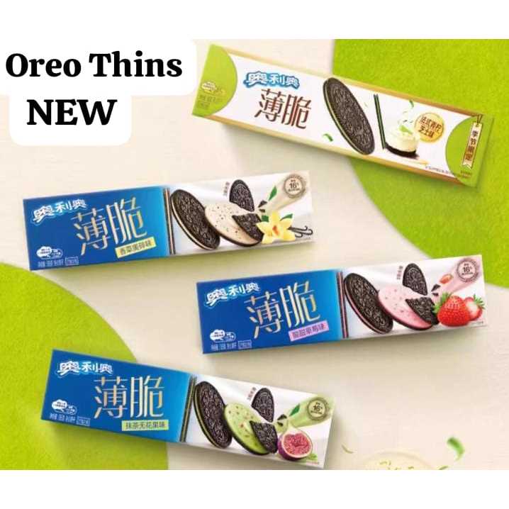 Jual Oreo Thins Vanilla/ Matcha Fig/ Strawberry Yogurt / Cheesecake ...