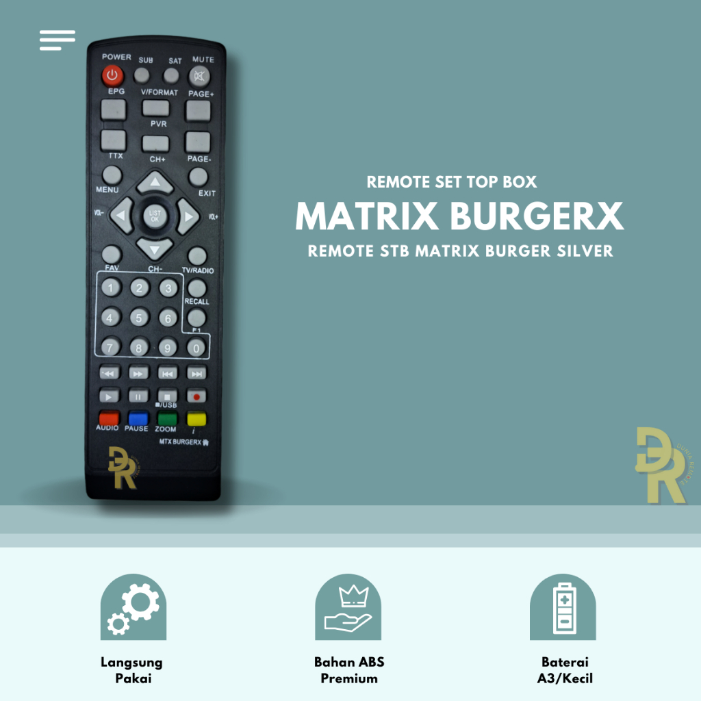 Jual REMOTE STB MATRIX BURGER X TANPA SETTING | Shopee Indonesia