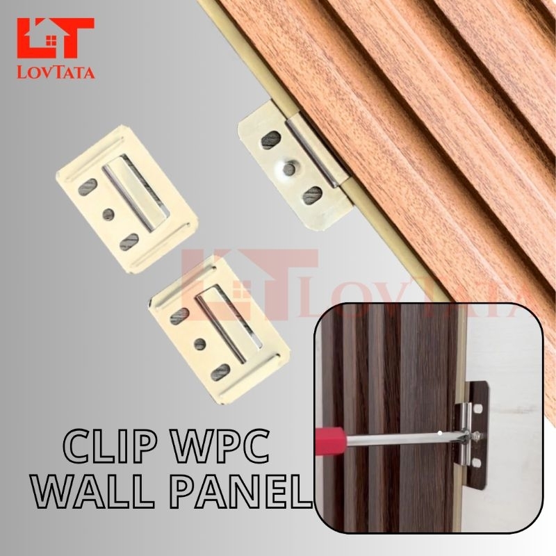 Jual LT-Klip WPC (Isi 5 pcs)Clip Braket Wood Panel / Wallboard Klip ...
