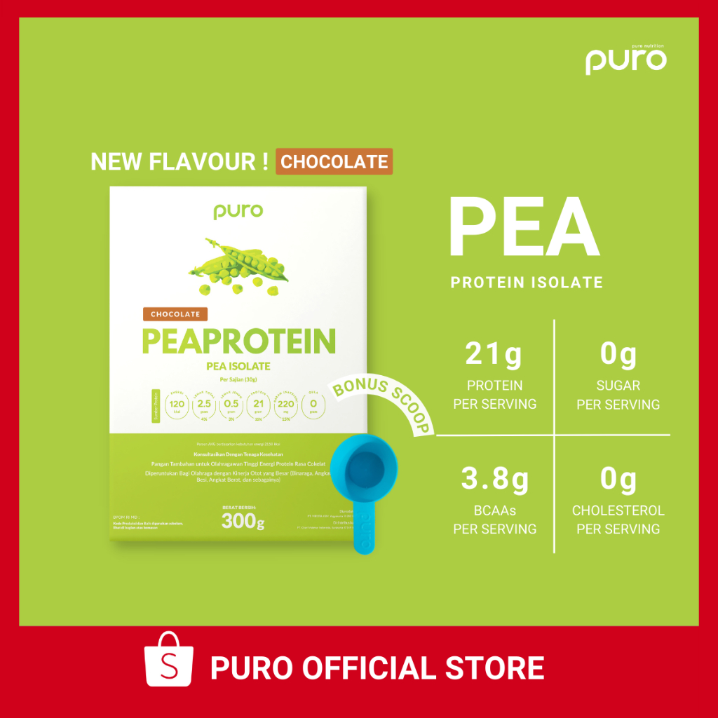 Jual PURO VEGA-PRO Pea Protein Isolate 600gr | Shopee Indonesia