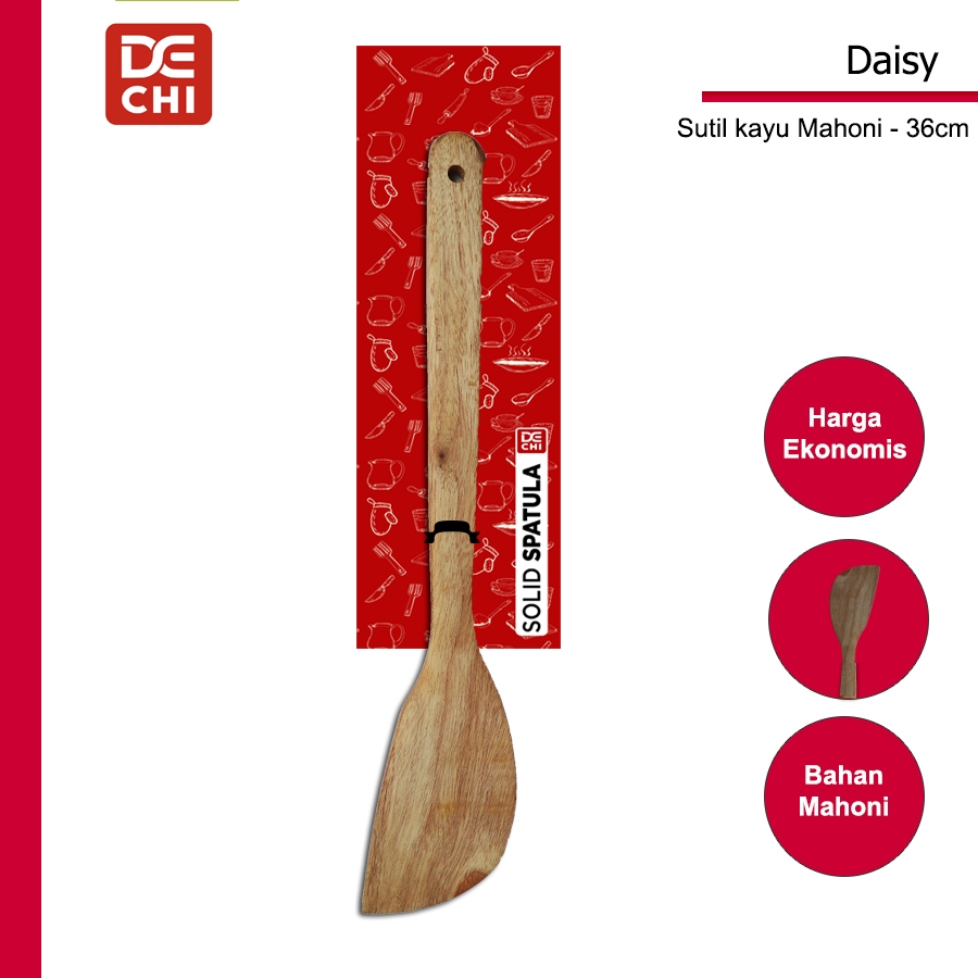 Jual Dechi Sutil Kayu Jati Premium 36 Cm Daisy Teak Wood Alat Masak ...