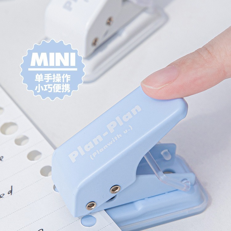 Jual 𝐙00 PLAN WITH MINI SINGLE HOLE PUNCH PREMIUM KOREAN STYLE Portabel ...