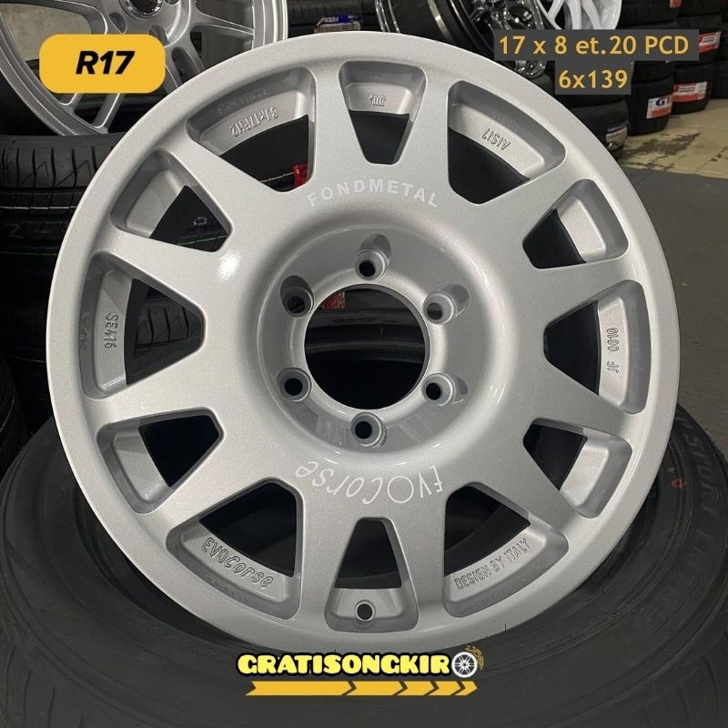 Jual velg racing mobil ring 17 EVO CORSE RALLY velg racing mobil r17 ...
