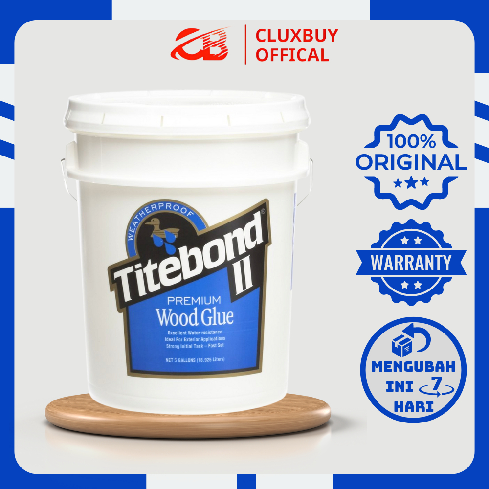 Jual [5L] Lem kayu Titebond II tipe 5L, Lem kayu super kuat tahan air ...