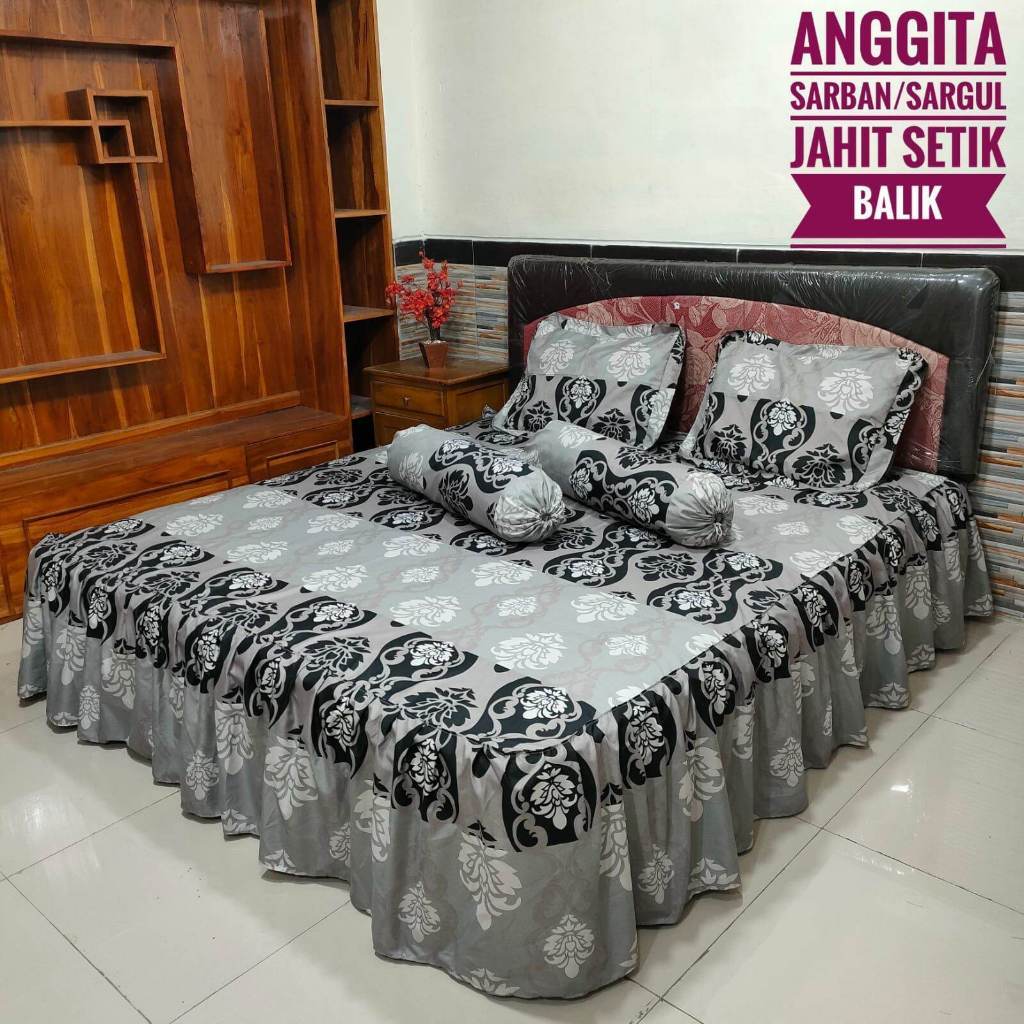 Jual Sprei Rumbai Motif Bunga King/Queen/Double/Single Free 2 sarban 2 ...