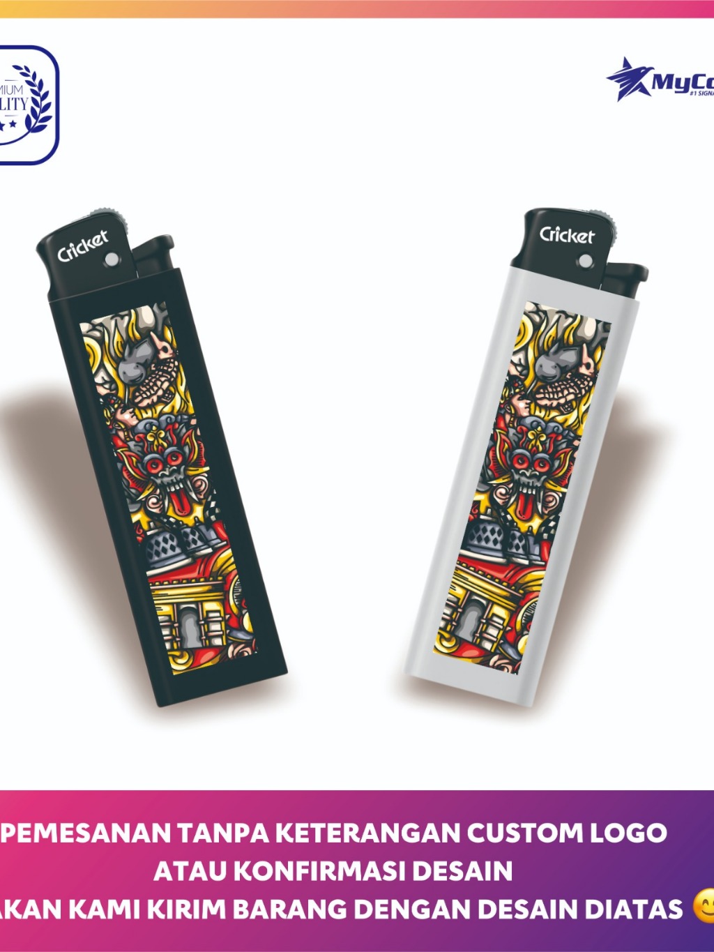 Jual Korek api custom / Korek api cricket / Cetak Print UV | Shopee ...