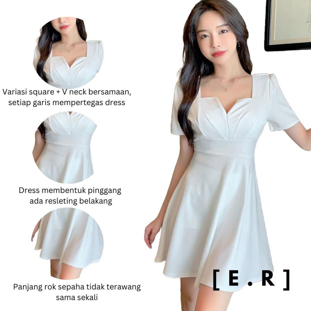 Jual Dress Pesta Mini Dress Hitam/Dress Pesta Putih/Dress Dinner ...