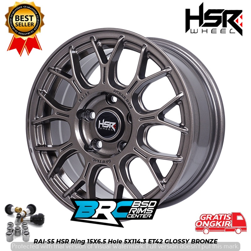Jual VELG RACING HSR RAI S5 R15 COCOK BUAT WULING ALMAZ CAMRY ALPHARD ...