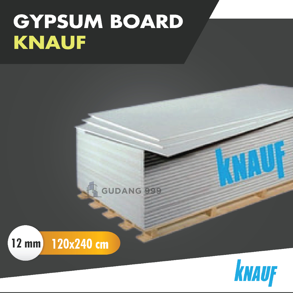 Jual Gipsum Knauf 12mm / Gypsum Knauf / Gypsum Board / Papan Gipsum ...