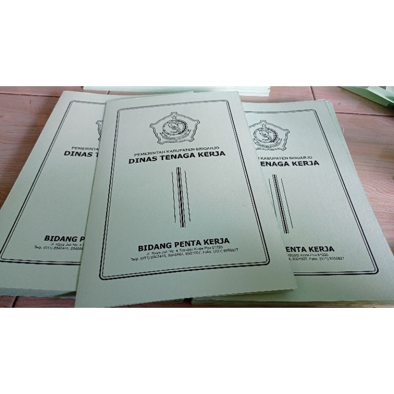 Jual Map cetak custom/ holder/map F4/ Map BC TIK Tebal (cetak dua sisi ...