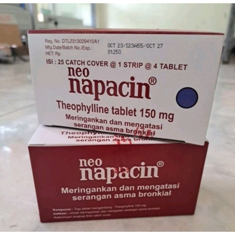 Jual Neo Napacin 1 Box Isi 25 strip || Obat Sesak Napas, Asma | Shopee ...