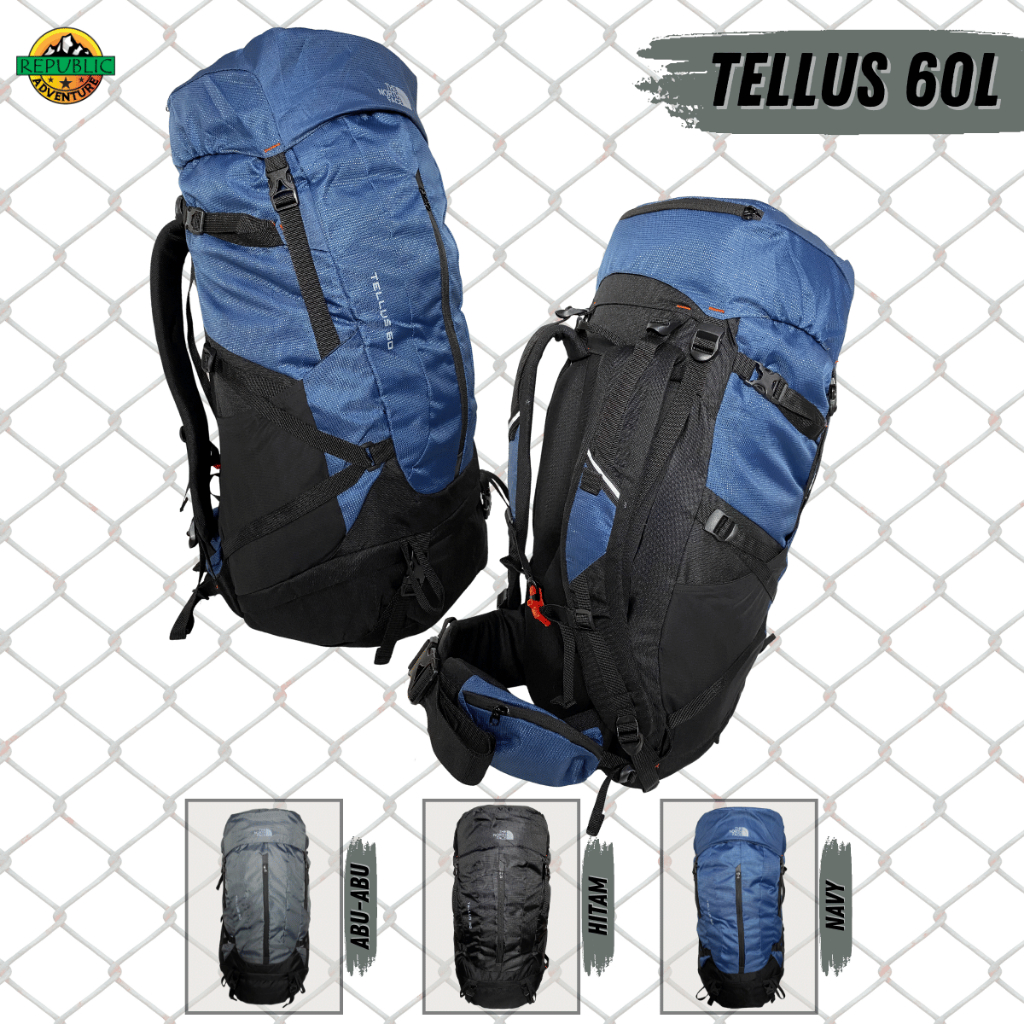Jual TAS CARRIER LOKAL TNF 60L | TAS KERIL | TAS GUNUNG | TAS RANSEL ...