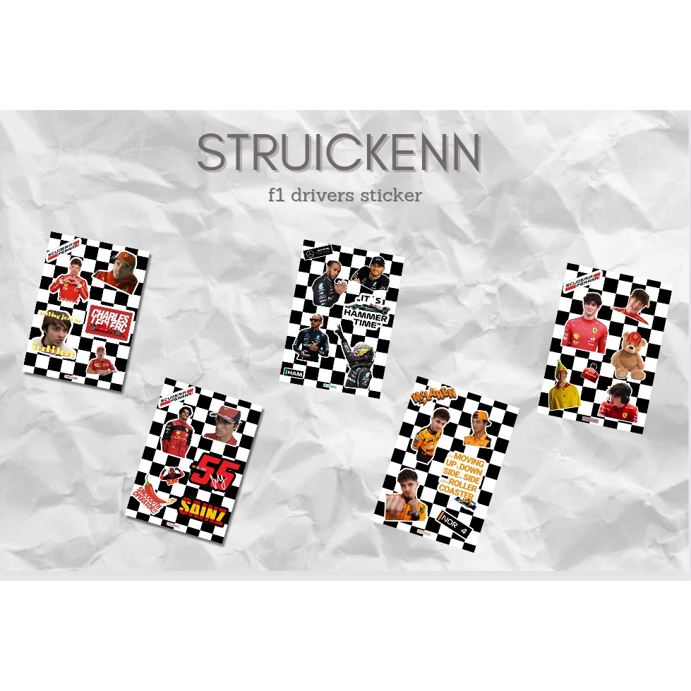 Jual [Sticker f1] f1 drivers stickers by Struickenn | Shopee Indonesia