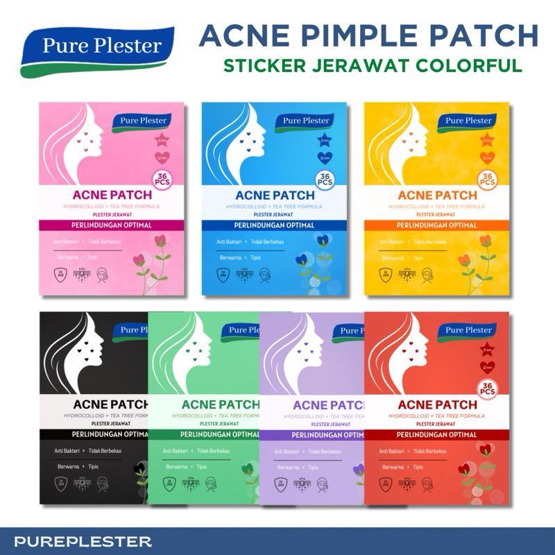 Jual ACNE PATCH COLORFUL - 36 Patches Pink Yellow Blue Black Patch ...