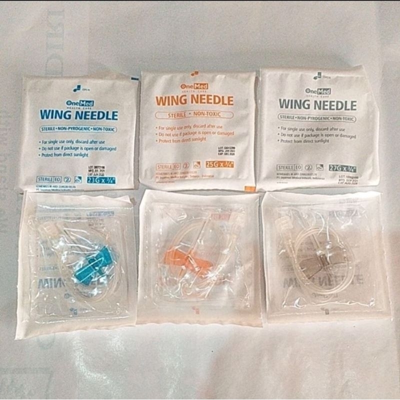 Jual Wing Needle 27G Onemed/ Needle Wing 27G One Med (ECER) | Shopee Indonesia