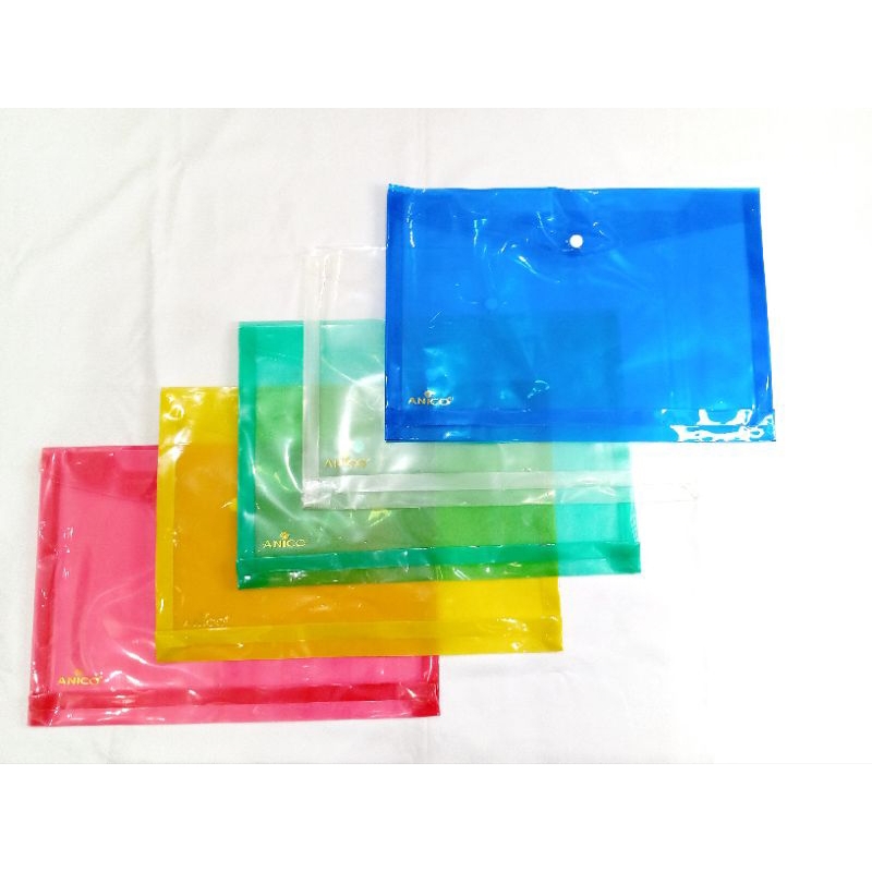 Jual Map Plastik Folio Map Kancing Anico / Map Bisnis File / Clear ...
