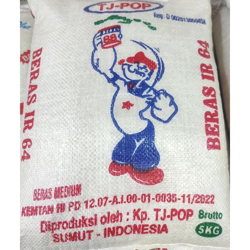 Jual Beras Popeye TJ POP medium 5kg ei | Shopee Indonesia