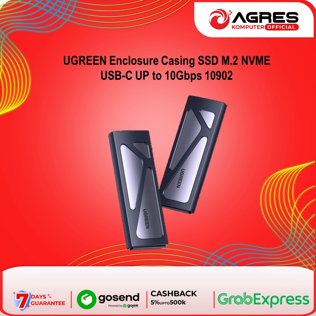 Jual UGREEN Enclosure Casing SSD M.2 NVME USB-C UP to 10Gbps 10902 ...