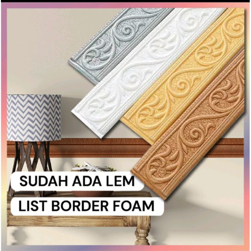 Jual Wall Border List / List Foam Wallpaper 3D / Wallborder Foam 3D ...