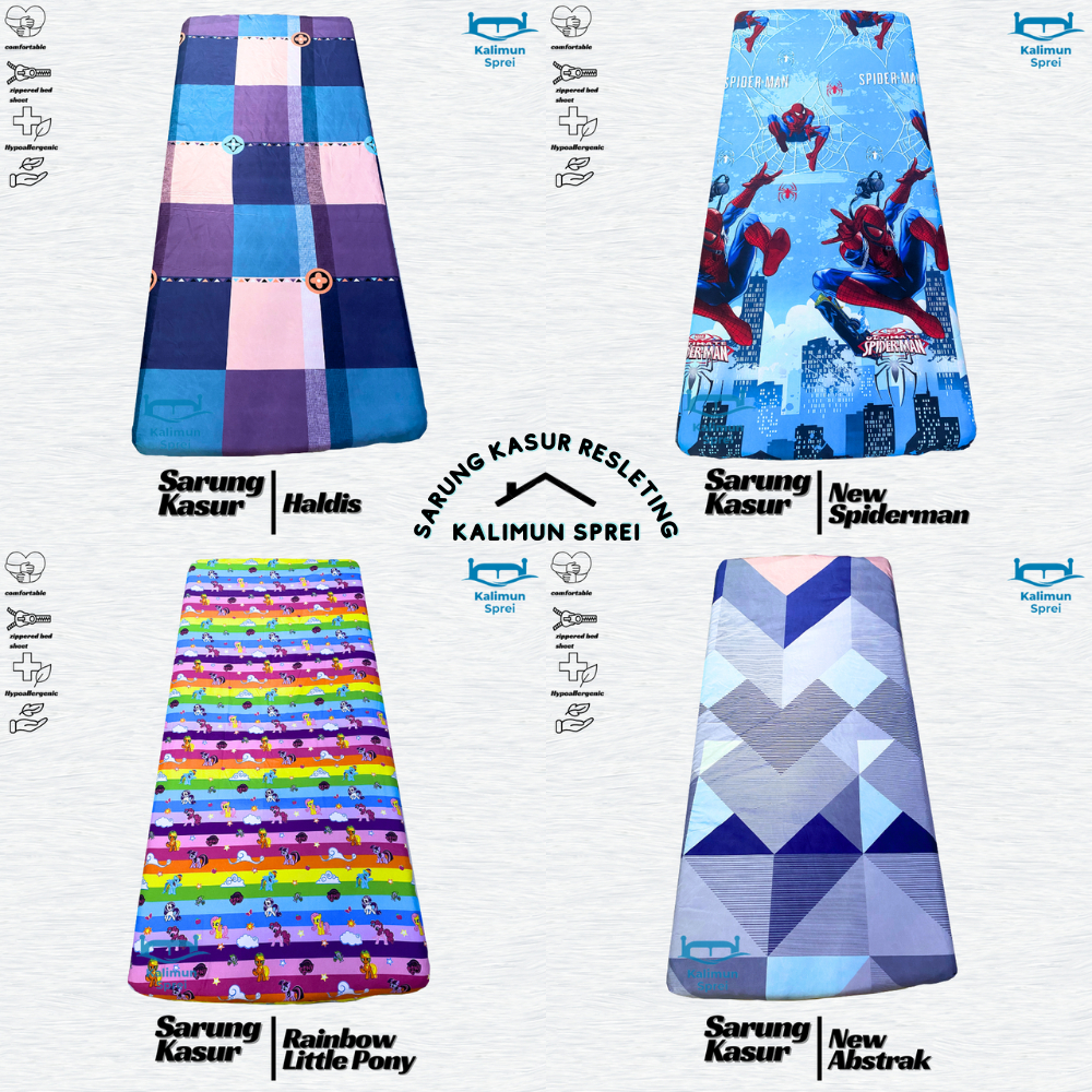 Jual Sarung Kasur Busa Resleting 90x200x25 90x200x30 No 4 Single Size ...