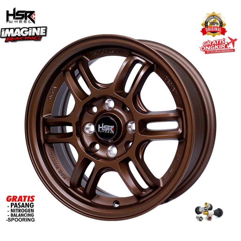 Jual VELG MOBIL RACING HSR AERY R14 BRIO AVANZA XENIA KARIMUN AIR EV LANCER CALYA AGYA SIGRA ...