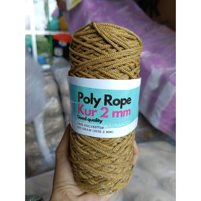 Jual Benang Rajut Poly Rope 2mm (200 gram) | Shopee Indonesia