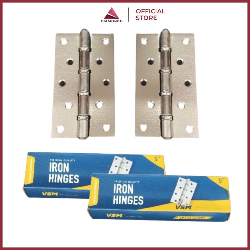 Jual Engsel Pintu Jendela Tebal 5" inch / Iron Hinges 5 inch VSM ...