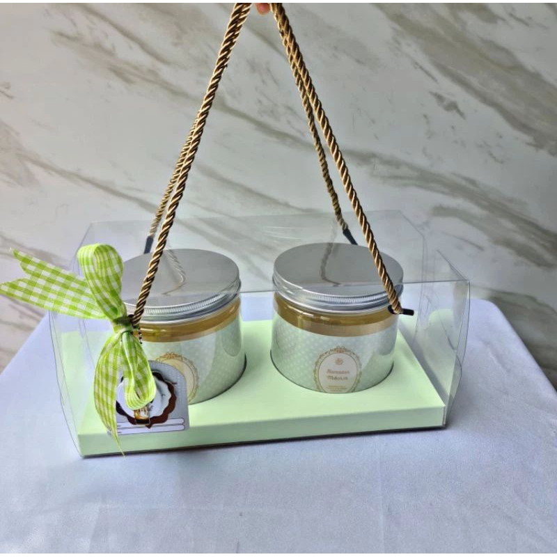 Jual Box Mika 2 lubang/ Box Mika untuk 2 Toples / Box Mika Idul Fitri ...
