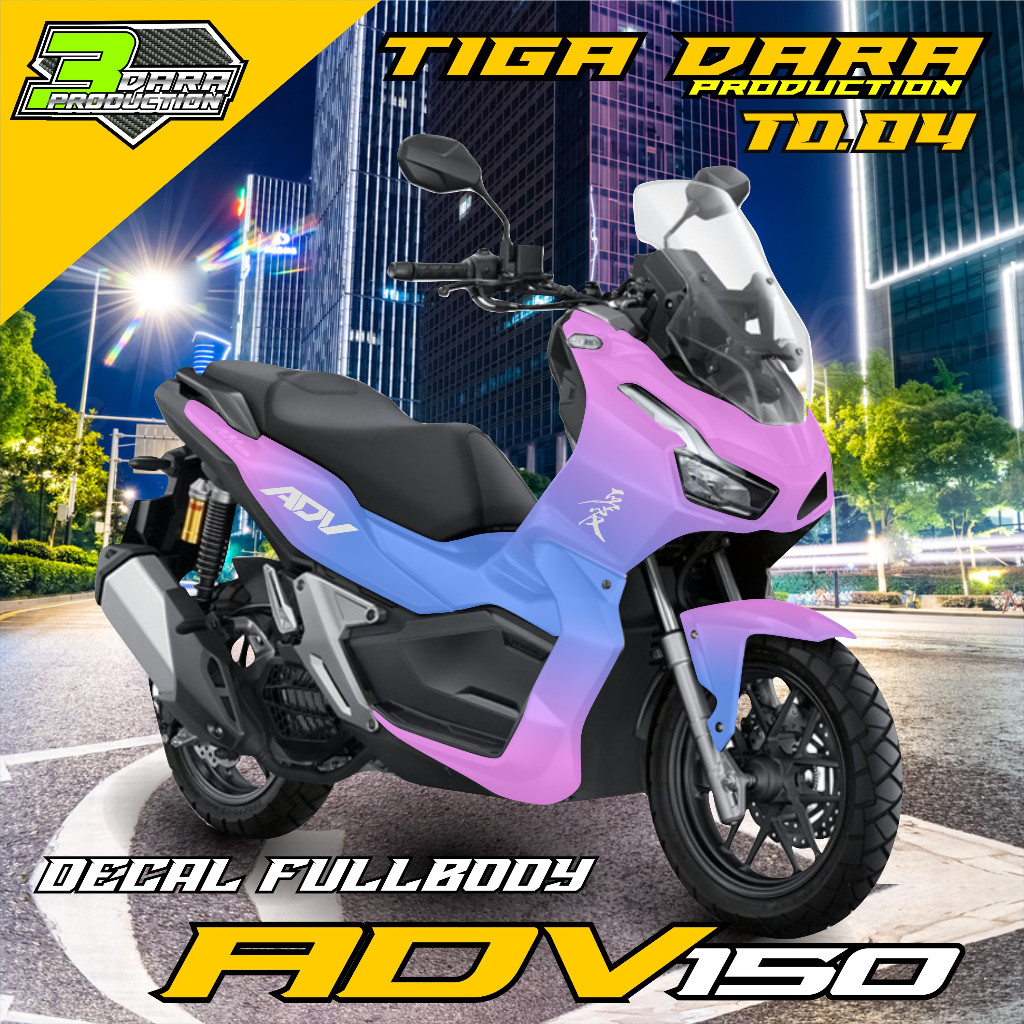 Jual (Cod) Stiker Decal ADV 150 Full body - Dekal Sticker Striping ...