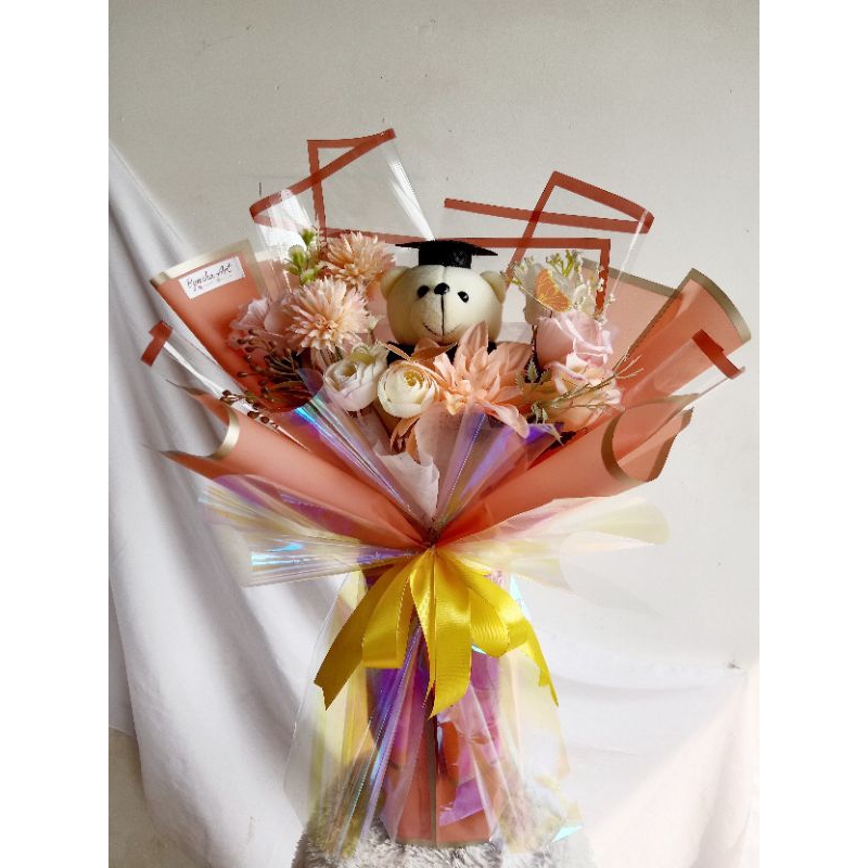 Jual buket boneka dan bunga super premium ukuran jumbo | Shopee Indonesia