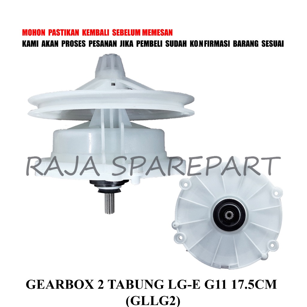 Jual GLLG2 GIRBOX / GEARBOX MESIN CUCI / GEARBOX 2 TABUNG LG-E G11 17 ...