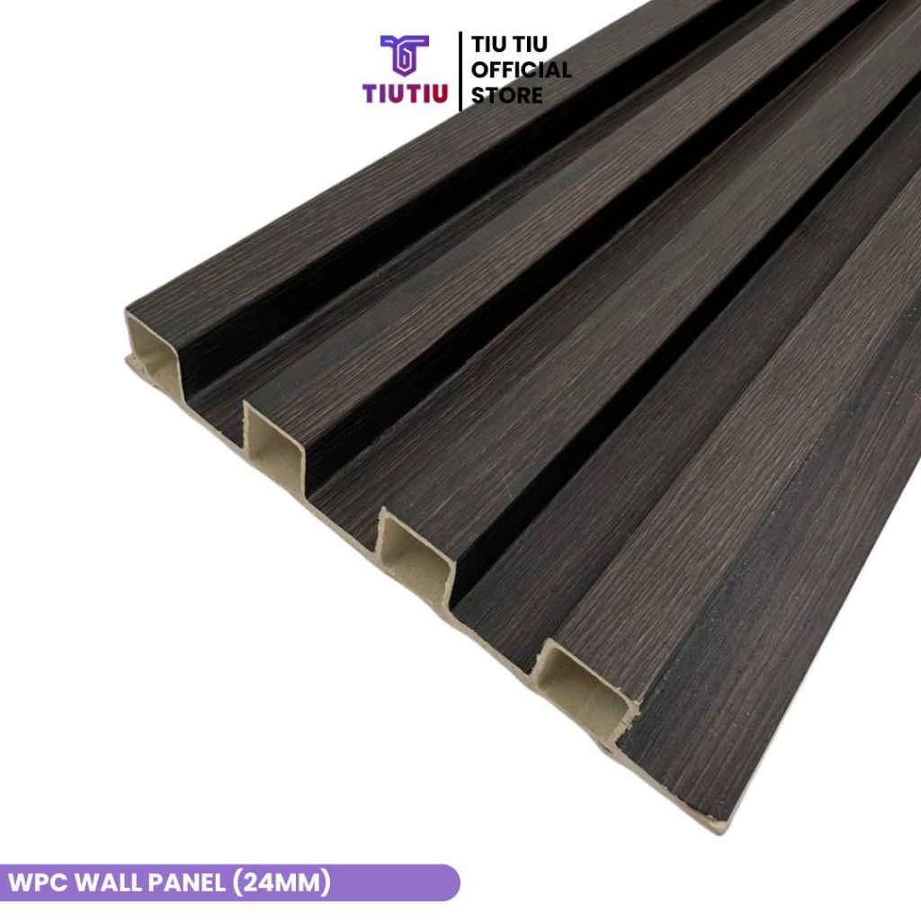 Jual WPC Wallpanel 3 meter 300cm x 17cm x 2.4cm | pvc Wall panel Wood Panel Panel Dinding TIU ...