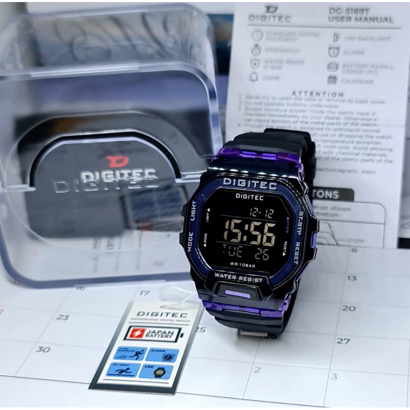 Jual Jam Tangan DIGITEC DG 5169 / DG-5169T / DG5169T / DG5169 / DG ...