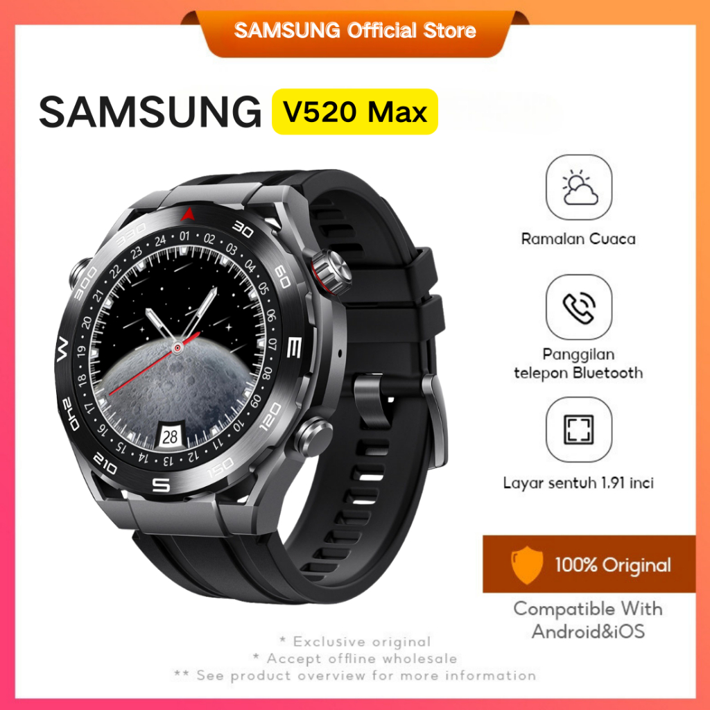 Jual Samsung V520 Max Jam Tangan Pintar IP68 Olahraga smartwatch Full ...